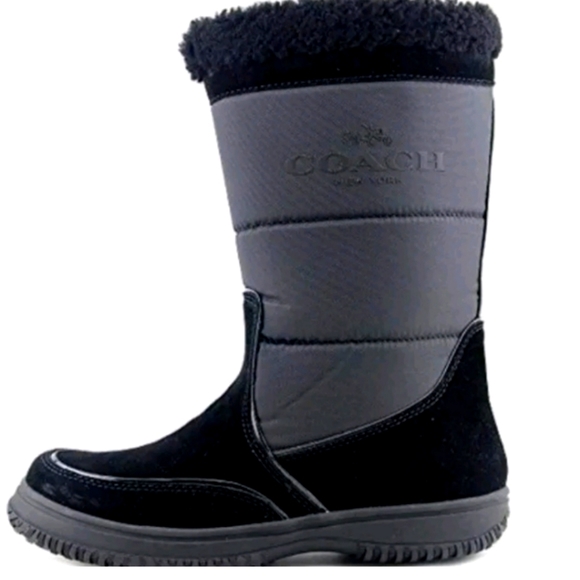 Coach | Shoes | Coach Sherman Black Winter Boots | Poshmark